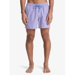 Quiksilver Herren Badeshorts "EVERYDAY VOLLEY 15", lila, Gr. M, kontrastfarbene Details, unifarben, Web, Polyester, Badehosen, unifarbene Optik, mit