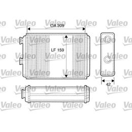Valeo W&auml;rmetauscher, Innenraumheizung 812280 f&uuml;r LANCIA