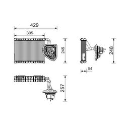 Mahle Verdampfer, Klimaanlage ae295000p f&uuml;r BMW