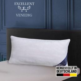 EXCELLENT Kopfkissen &raquo;Venedig, Kuschel- oder Kopfkissen 1-tlg. oder 2 -tlg.&laquo; F&uuml;llung: 85% Federn / 15% Daunen 2 Kopfkissen, 1 Stk. tlg. Deko- oder Kopfkissen in