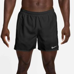 Nike Herren Shorts "M NK DF MILER 5IN 2IN1 SHORT", schwarz, Gr. XL, Obermaterial: 100% Polyester, Hosen, 2-in-1-Design, ohne Verschluss, mit