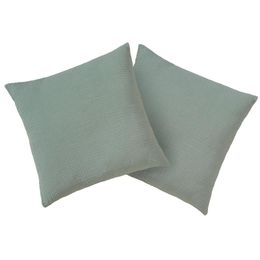 OTTO home Kissenbezug &raquo;Bailee&laquo; weiche Musselin-Qualit&auml;t, 50x50 cm, Hotelverschlu&szlig; Musselin, Obermaterial: 100% Baumwolle B/L: 50cm x 50cm, 2 Stk., 