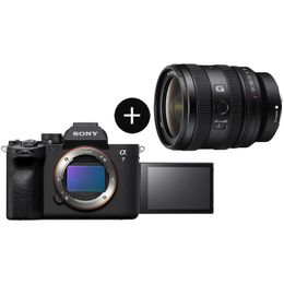 Sony Systemkamera &raquo;Set: SEL2450G Objektiv + ILCE7M4B&laquo; SEL2450G, 33, 2 fach fach x opt. Zoom, Bluetooth WLAN, inkl. Spiegellose Vollformatkamera 33 MP, 