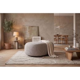 Home Affaire Polsterhocker &raquo;OSTRUP, Naturt&ouml;ne, Boucle oder Chenille&laquo; 90x64 cm, organische Form mit sanften Rundungen beige 100% PES B/H/T: 90cm x 42cm