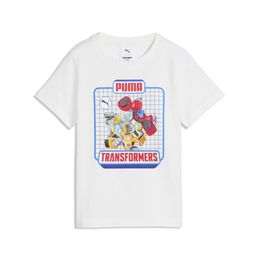 Puma Jungen T-Shirt "Puma x TRANSFORMERS Graphic T-Shirt Jungen", wei&szlig;, Gr. 122, clean, Obermaterial: 100% Baumwolle. Rippe: 70% Baumwolle, 30%