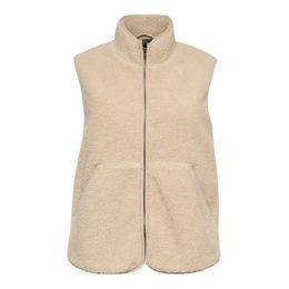 V&eacute;ro Moda Vero Moda Teddyfell Weste in Oatmeal | Gr.: 48