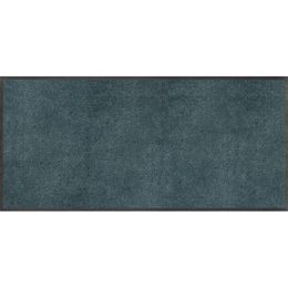 wash+dry by Kleen-Tex Teppich &raquo;und L&auml;ufer Denim Blue&laquo; rechteckig 9 mm H&ouml;he blau Obermaterial: 100% Polyamid B : 35cm 1 Stk., 9mm, L: 75cm