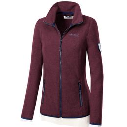 Casual Looks Damen Fleecejackeburgund, Gr. 36, unifarben, 100% Polyester, Jacken