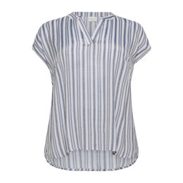 KAFFE CURVE Blouse 'KCAlia' female size 4XL Dusty blue / Light blue / White