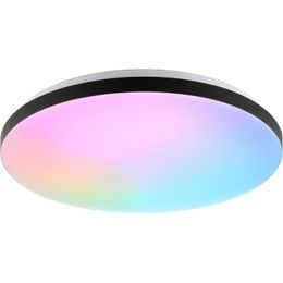Brilliant LED Deckenleuchte &raquo;Livio&laquo; LED-Modul 1 Stk. warmwei&szlig; - kaltwei&szlig; 3000-6500 K, IC-RGB, dimmbar, CCT bunt 1, &Oslash; 38cm H: 6cm, 1 Stk.