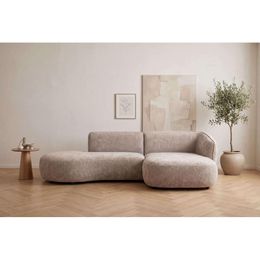 Home Affaire Ecksofa &raquo;OSTRUP Rundsofa, L-Form, Naturt&ouml;ne, Boucle oder Chenille&laquo; Breite 278 cm, organische Form mit sanften Rundungen 100% Polyester B/
