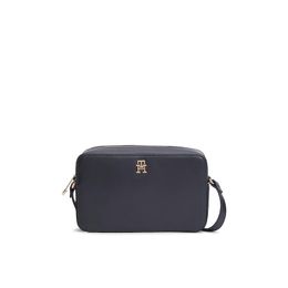 Tommy Hilfiger Damen Umh&auml;ngetasche &raquo;IM LATAM SIDE CORP CROSSOVER&laquo; Damen Schultertasche mit bunten Textil-Streifen in Tommy Farben schwarz B/H/T: 21cm 