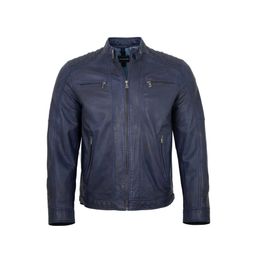 Maddox Lederjacke Lammnappa in Dunkelblau | Gr.: 56