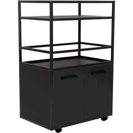 Home Affaire Barschrank &raquo;Perth&laquo; 1 Stk. tlg. Barschrank mit 2 T&uuml;ren & offenem Fach - (B/T/H) 60/40/94 cm schwarz FSC -zertifizierter Holzwerkstoff, 