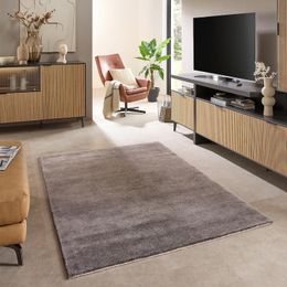 Theko Wollteppich &raquo;Skylight Uni, handgekn&uuml;pft&laquo; rechteckig 21 mm H&ouml;he reine Schurwolle, Unifarben, Wohnzimmer Schurwolle B : 170cm 1 Stk., 21mm, L: 
