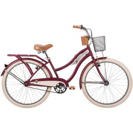 Huffy Cruiser &raquo;Deluxe 26-Zoll Fahrrad, Rot&laquo; rot 38cm, 26 Zoll (66,04cm) hinten: 26 Zoll (66,04cm) Cruiser