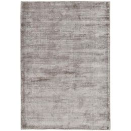 Tom Tailor HOME Teppich &raquo;Shine uni&laquo; rechteckig 8 mm H&ouml;he Handwebteppich, 100% Viskose, handgewebt, mit elegantem Schimmer grau Viskose B : 300cm 1 Stk