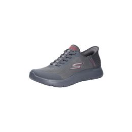 Skechers Sneaker 'Go Walk Flex - Hands Up' Herren Gr&ouml;&szlig;e 42 dunkelgrau / dunkelrot / offwhite
