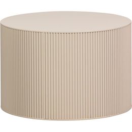 Woood Beistelltisch &raquo;Prague&laquo; runde Form, aus gepresstem Plattenmaterial, H&ouml;he 40 x &oslash; 60 cm beige B/H/T: 60cm x 40cm x 60cm