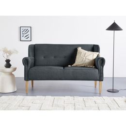 Home Affaire K&uuml;chensofa &raquo;Moro Couch mit Federkern, bequem, Breite&laquo; in verschiedenen Stoffe und Farben blau B/H/T: 174cm x 99cm x 73cm, Veloursstoff
