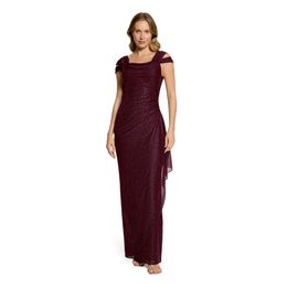 Vera Mont Damen Abendkleid "Damen im Glitzer-Look", lila, Gr. 46, Mesh, Obermaterial: 100% Polyester. Futter: 100% Polyester, Kleider