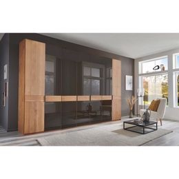 Wiemann Kleiderschrank &raquo;Cardiff, Massivholzt&uuml;ren in Kombination mit Glas- oder Spiegelt&uuml;ren&laquo; 4 Breiten, 2 H&ouml;hen 216/236cm ausw&auml;hlbar, hochwertiges 