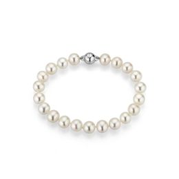 Firetti Damen Perlenarmband &raquo;Schmuck Geschenk Armschmuck Armkette Perle&laquo; Made in Germany - mit S&uuml;&szlig;wasserzuchtperle bunt 19cm, Perlen Silber 925 (