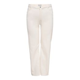 Only CARMAKOMA Damen Skinny-fit-Jeans "CARWILLY HW WIDE DNM DOT019 NOOS", wei&szlig;, Gr. 42, unifarben, Denim/Jeans, Obermaterial: 92% Baumwolle, 6%