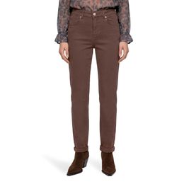 Betty Barclay Damen Slim-fit-Jeans "Damen mit Waschung", braun, Basic, Gr. 38, Obermaterial: 56% Baumwolle, 30% Viskose, 12% Polyester, 2% Elasthan,