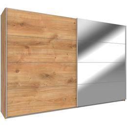wimex Schwebet&uuml;renschrank &raquo;Easy&laquo; mit Teilspiegel braun B/H/T: 180cm x 210cm x 65cm, T&uuml;ren: 2 Stk.