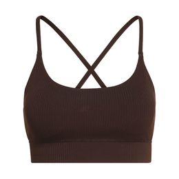 adidas Performance Sport-BH 'All Me' Damen Gr&ouml;&szlig;e S dunkelbraun