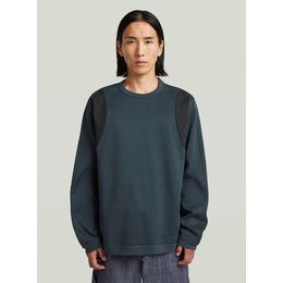 G-Star Raw G-STAR Herren Kurzarmpullover "MN Loose Sweatshirt", blau, Gr. XL, Obermaterial: 100% Baumwolle, Pullover