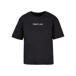 MISS TEE Damen T-Shirt "Miss Tee I Don ́t Care Tee", schwarz, Gr. XXL, bedruckt, 100% Baumwolle, Shirts