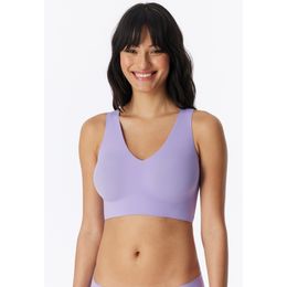 Schiesser Damen Bustier "Invisible Soft", Gr. 36, wei&szlig;, Single Jersey, Obermaterial: 75% Polyamid, 25% Elasthan, BHs, Microfaser,