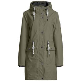 NEW VIEW Damen Regenjacke "Lillie", gr&uuml;n, Gr. XL, uni, Obermaterial: 100% Polyester PES. Futter: 100% Polyester PES. 100% Polyester PES., Jacken, mit