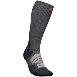 Bauerfeind Herren Sportsocken "Outdoor Merino Compression Socks", Gr. 38, grau, Obermaterial: 54% Polyamid, 37% Wolle, 9% Elasthan, Socken, mit hohem