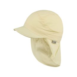 Sterntaler Schirmm&uuml;tze mit Nackenschutz Basic in dunkelgelb | Gr.: 47 cm