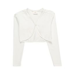s.Oliver Knit Cardigan girl size 128 Silver / Off white