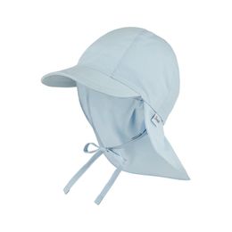 Sterntaler Schirmm&uuml;tze mit Nackenschutz einfarbig in bleu | Gr.: 49 cm