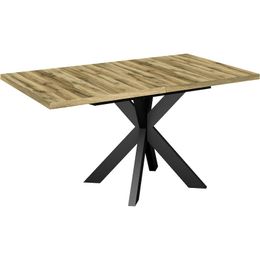 M&auml;usbacher Esstisch &raquo;Big System&laquo; Metallgestell in Stern Form, ausziehbar B/H/T: 140cm x 73cm x 90cm, Stern-Gestell
