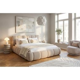 OTTO home Polsterbett &raquo;Sennor&laquo; gepolstertes Kopfteil und Rahmen, Bezug mit Melange-Effekt 100% PES Liegefl&auml;che L&auml;nge B: 200cm x 160cm, Chenille, H&ouml;he 