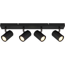 Globo LIGHTING Deckenstrahler &raquo;JAMES&laquo; GU10 1 Stk. Deckenspot/Wohnzimmer/Flur/Schlafzimmer schwarz &Oslash; 6cm H: 53cm, 1 Stk.