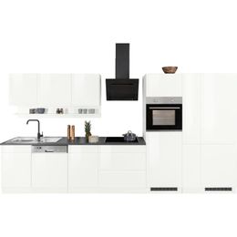 KOCHSTATION K&uuml;chenzeile &raquo;KS-Virginia,neu in verbesserter Ausf&uuml;hrung&laquo; Breite 390 cm, Soft-Close, mit Glaskeramik-oder Induktionskochfeld bunt B/H/T: 