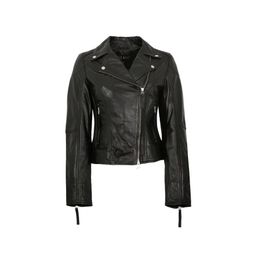 Jilani Bikerlederjacke Lammnappa in Schwarz | Gr.: 40