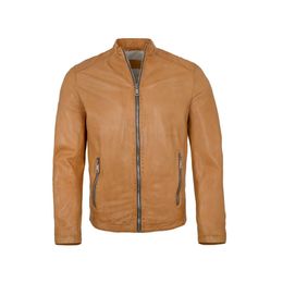 Milestone Lederjacke Lammnappa in Maisgelb | Gr.: 50