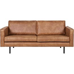 Woood 2,5-Sitzer &raquo;Rodeo Bezug mit Zickzack-Federung, Metallbeine, H 85 x B 190 x T 86 cm&laquo; Recycling-Lederfaser-Verbundstoff, pfleigleicht, Tragkraft 