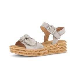 Gabor Damen Plateausandaletten "Plateau Sandale", Gr. 43, beige, Schuhe