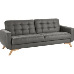 exxpo - sofa fashion 3-Sitzer &raquo;Fiord, aktuelles Design, tolle Detailverarbeitung im Sitz und R&uuml;cken&laquo; bequem, wahlweise Kippcouch mit Bettfunktion und 