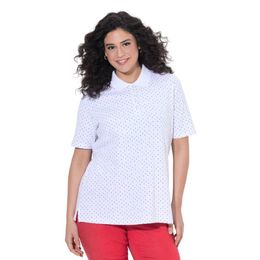 Ulla Popken Poloshirt in schneewei&szlig; | Gr.: 42-44