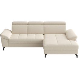 sit&more Ecksofa &raquo;Vanity, L-Form, B: 264 cm,&laquo; Inkl.Sitz-,Kopf-und Armteilverstellung beige 95% Polyester 5% Polyamid B/H/T: 264cm x 84cm x 181cm, 